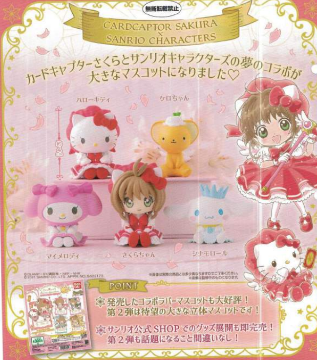 Cardcaptor Sakura x Sanrio Characters Special Collaboration Mascot Cap ...