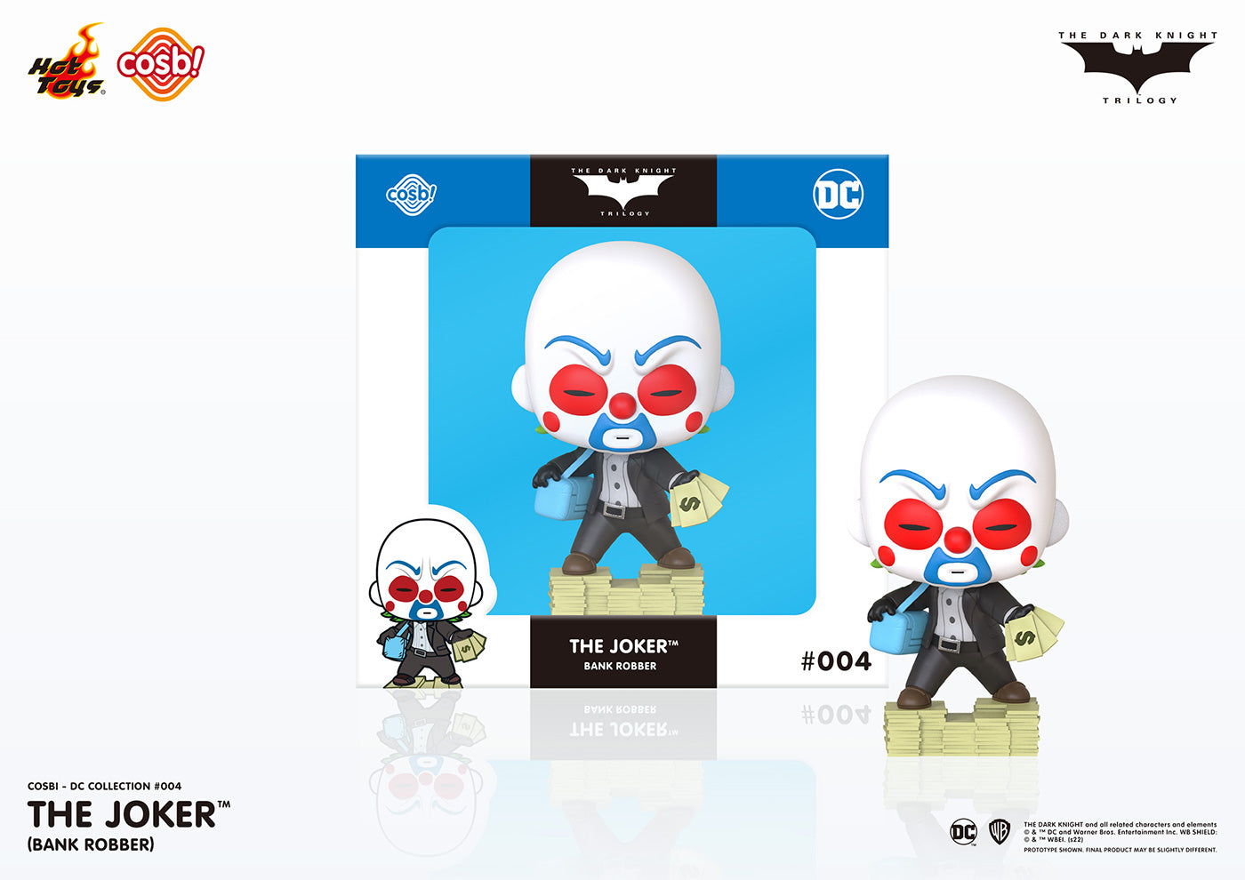 The Dark Knight Trilogy Cosbi DC Collection #004 The Joker (Bank Robbe ...